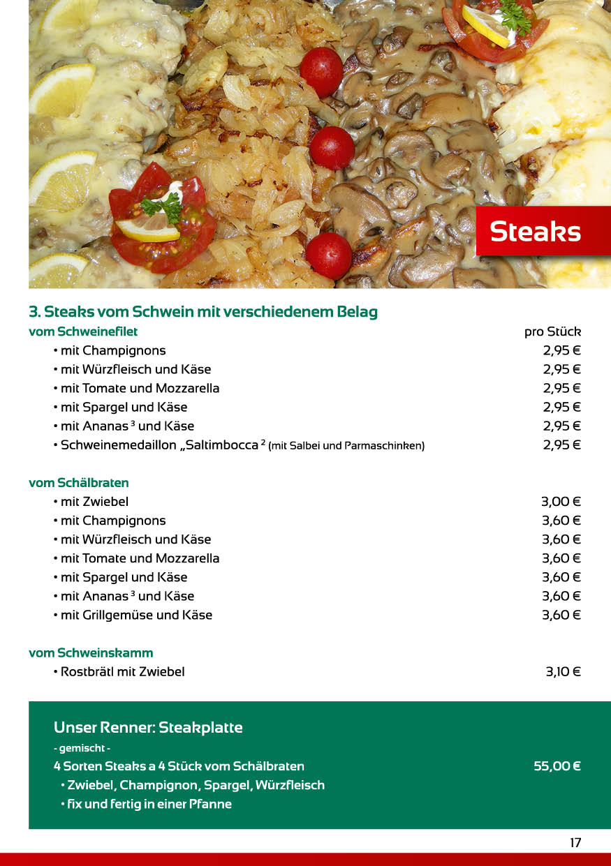 Partyservice von Ihrer Fleischerei Hopfe